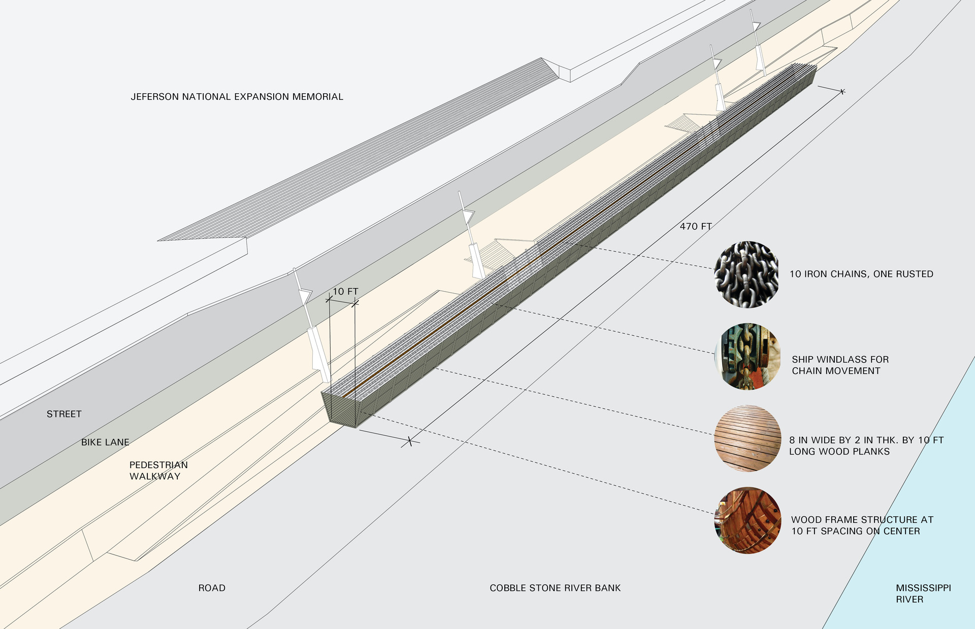 Charles Gaines "Moving Chains" in collaboration with TOLO Architecture ...
